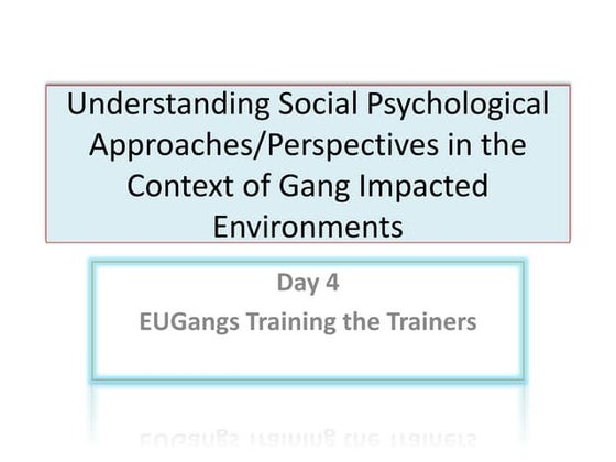 psycho social approach | PPTX