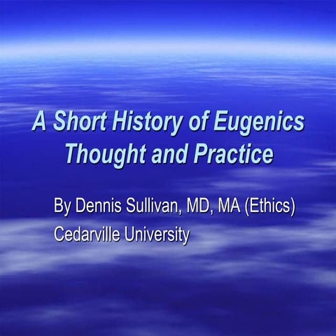 Eugenics, Euthenics & Euphenics | PPT