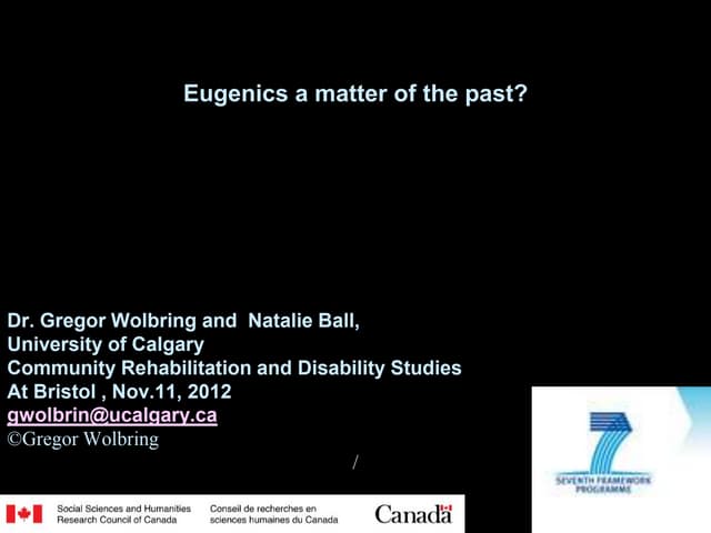 Eugenics, Euthenics & Euphenics | PPT