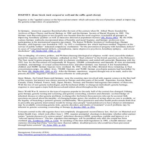 Eugenics, Euthenics & Euphenics | PPT