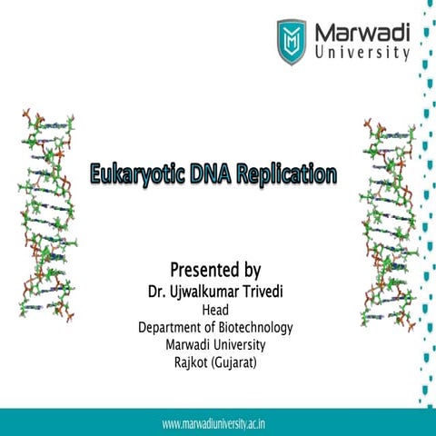 Eukaryotic dna replication | PPTX