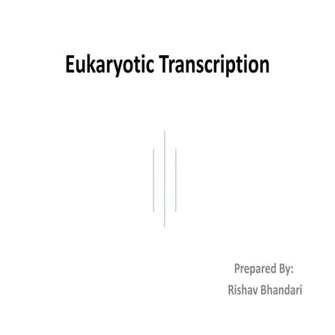 TRANSCRIPTION IN EUKARYOTES | PPT