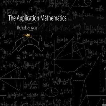 Application of pi golden ratio | PPTX