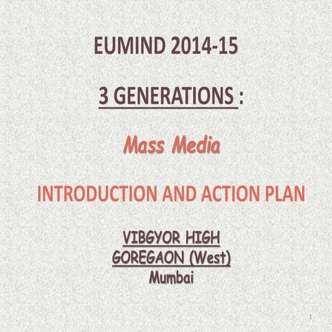 VHS_Mass Media_Introduction & Action plan | PPT