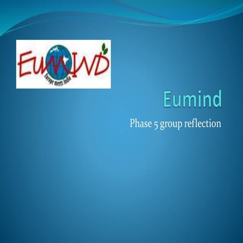 Eumind phase 5 group reflection shopping | PPT