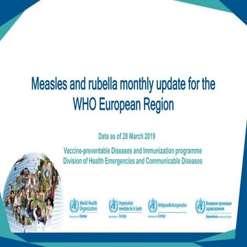 Measles and rubella monthly update for the WHO European Region | PPT