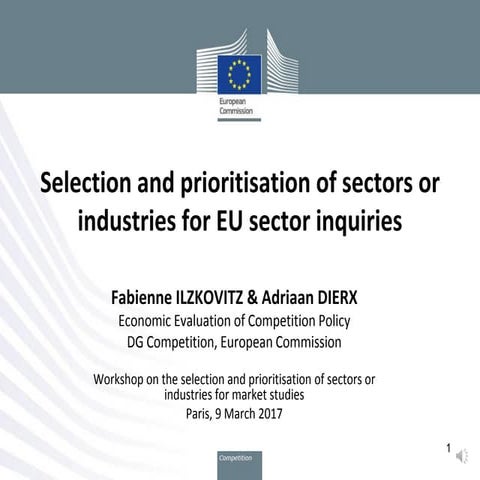 Market Studies and Competition - EU - Fabienne ILZKOVITZ & Adriaan ...