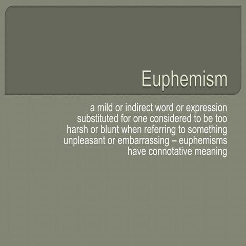 Euphemism | PPTX