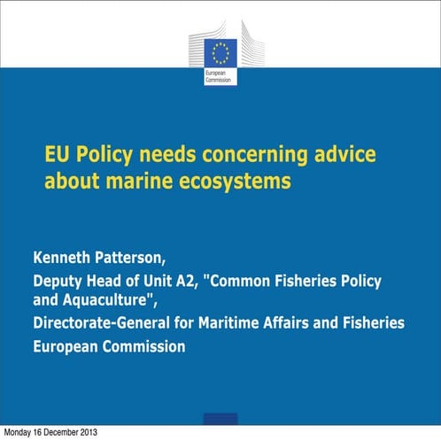 Fisheries policy of the EU | PPTX