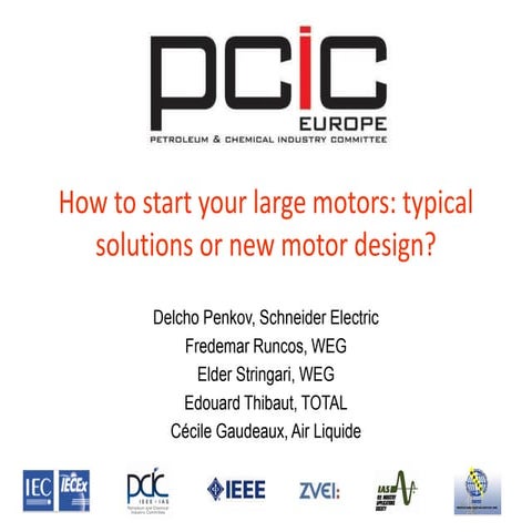 How to Start your Large Motors- typical Solutions or new motor design ...