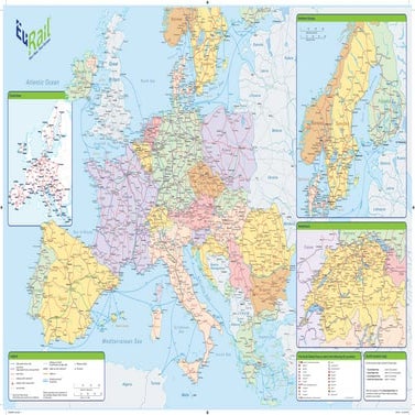 Eurail railway map 2012 | PDF