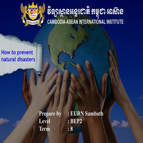 How to prevent natural disasters | PPTX