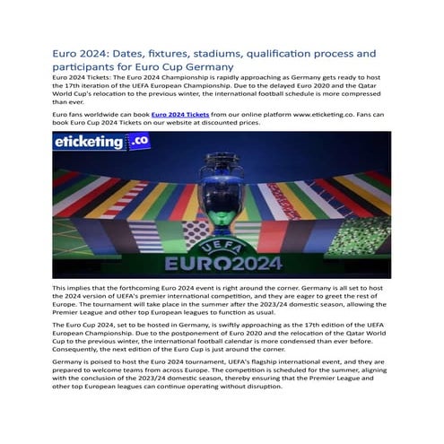 The 2024 UEFA European Football Championship, | PPTX