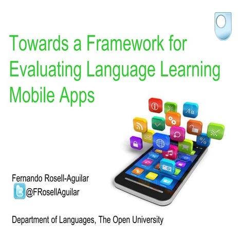 Towards a Framework for Evaluating Language Learning Mobile Apps | PPT