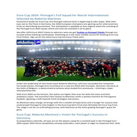 Portugal National Football Team A Glimpse into.docx