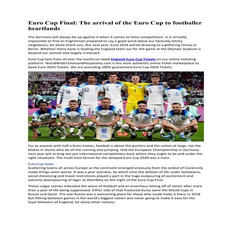Sports: Euro Cup 2020 Physical Education | PPTX