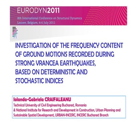 Eurodyn2011_Craifaleanu_Presentation | PPT