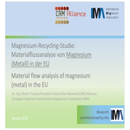 Material flow analysis of magnesium (metal) in the EU | PDF