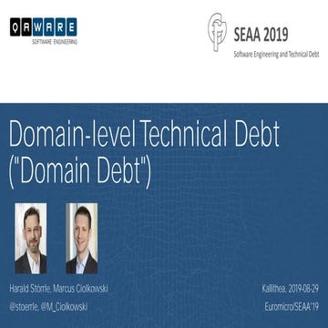 Domain-level Technical Debt - "Domain Debt" | PPT