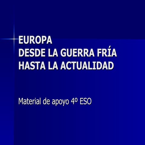 Cambios mapa de europa | PPSX