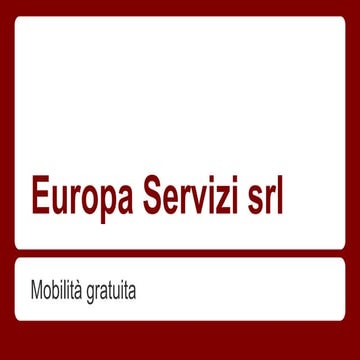 Europa servizi srl | PPTX