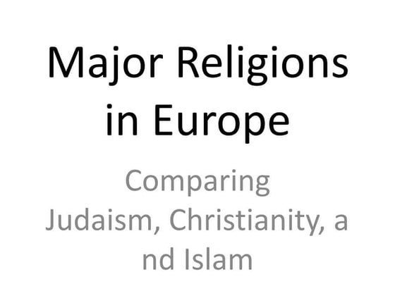 Religions of Europe Study Power Point | PPT