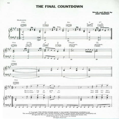 Europe the-final-countdown | PDF