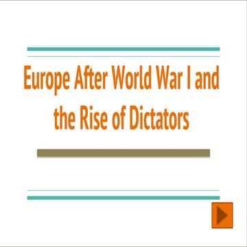 Rise of dictators review | PPTX