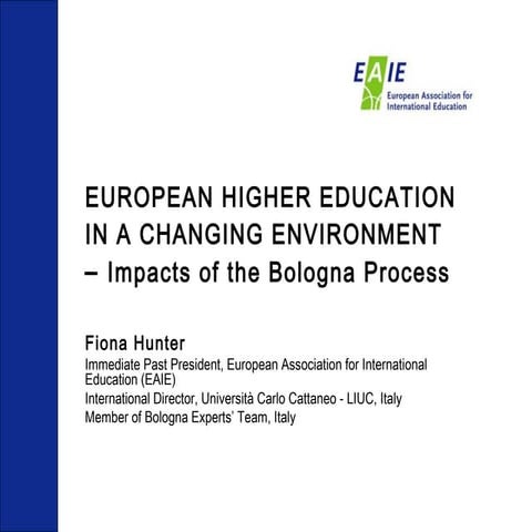 Europe\'s Bologna Process | PPT