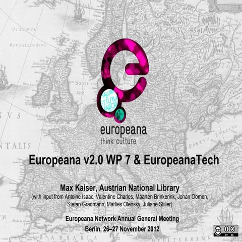 Europeana v2.0 WP 7 & EuropeanaTech | PDF | Databases | Computer ...