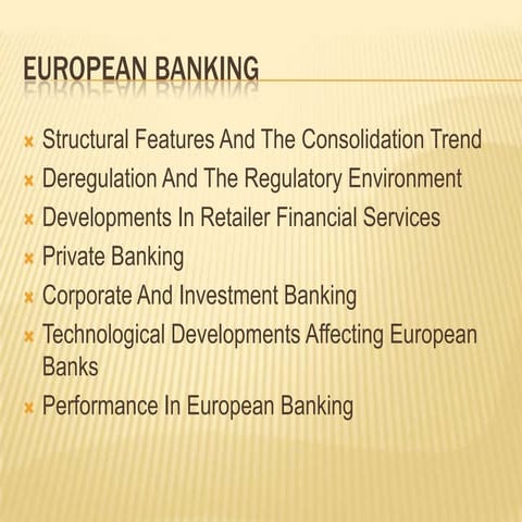 European banking presentation 20.04.2012