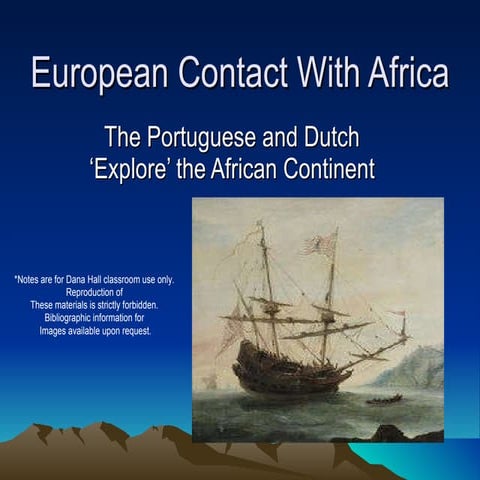 European contact with africa | PPT