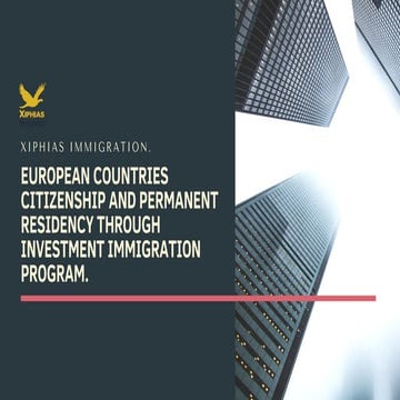 European countries citizenship and permanent residency through ...