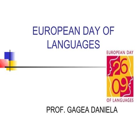 European day of languages | PPT