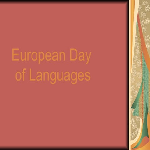European day of languages | PPT
