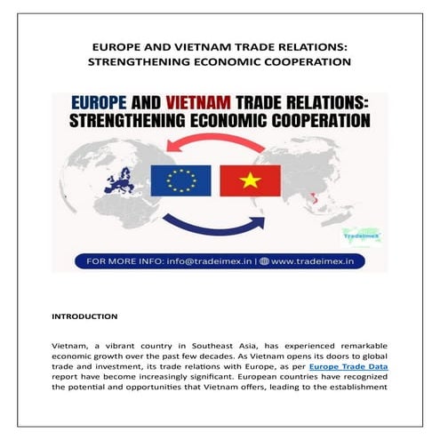 EUROPE AND VIETNAM TRADE RELATIONS.pdf | Commodities | Economy