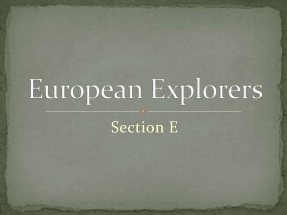 European exploration 10 11 | PPT