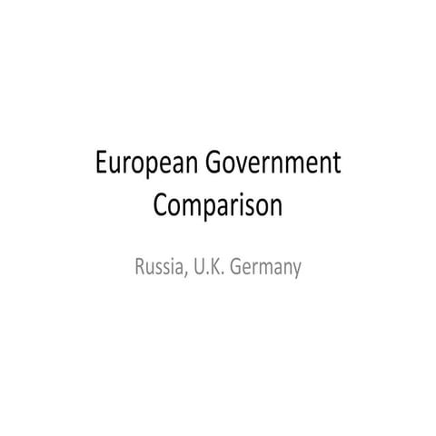 Unit 3 gov't of uk germany russia | PPT