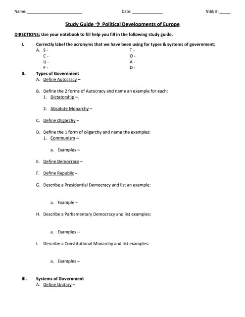 1st Semester Final Study Guide (KEY) | PDF | Europe Travel | Travel ...