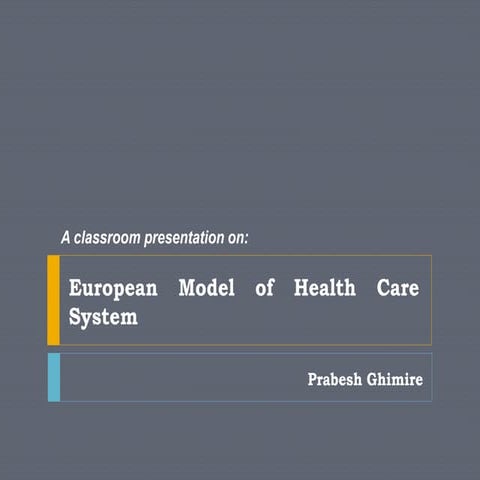 European health system | PPTX
