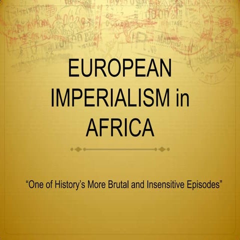 European imperialism africa | PPTX | Africa Travel | Travel Locations