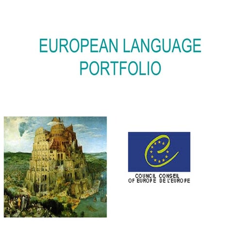 European language portfolio | PPT
