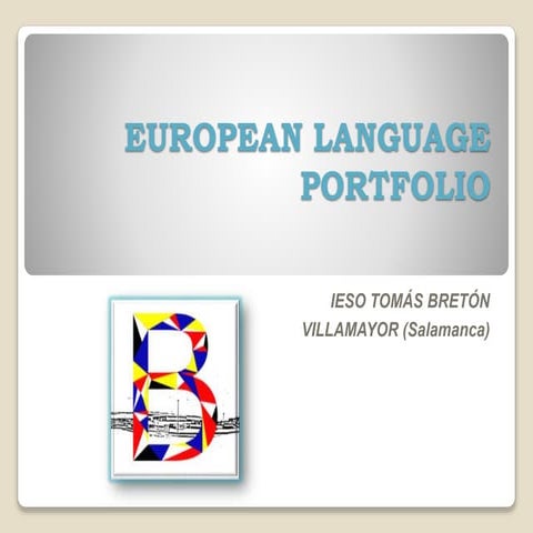 EUROPEAN LANGUAGE PORTFOLIO | PPSX