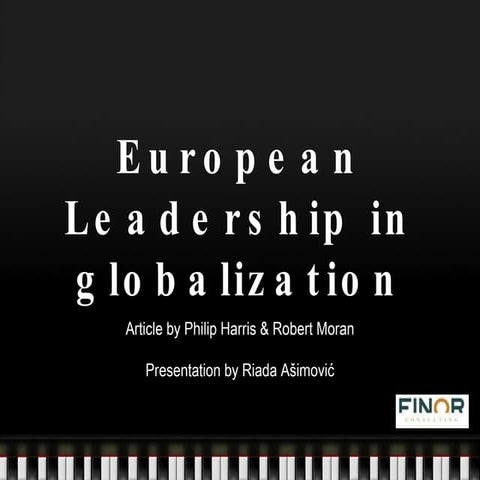European Leadership In Globalization | PPS