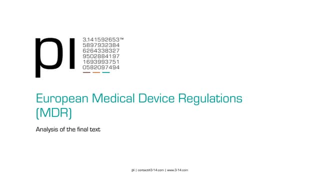 Medical device regulation US, European Union and India | PPTX