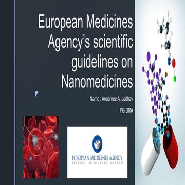 European medicines agency’s scientific guidelines on nanomedicines ...