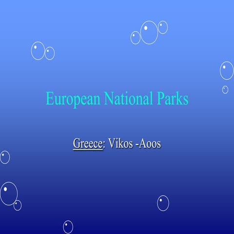 European National Parks | PPSX