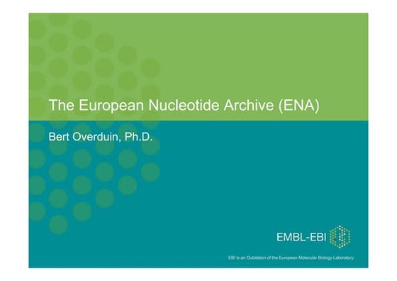 European molecular biology laboratory (EMBL) | PPT