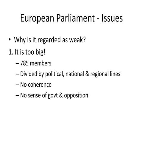 European parliament | PPT