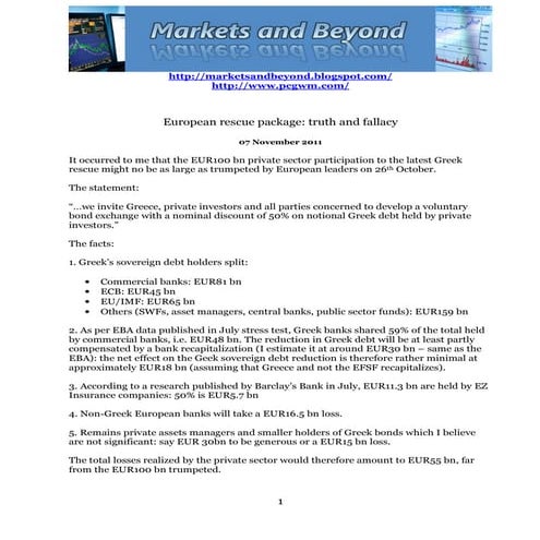 Foreign Exposure To Pigs Debt | PDF